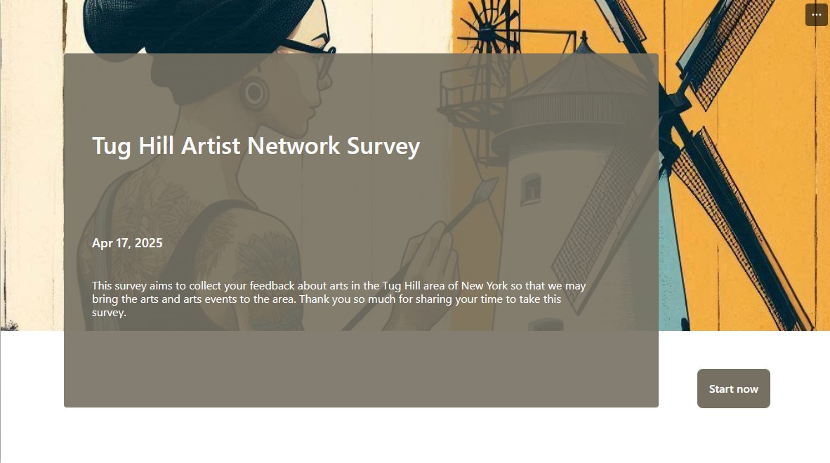 Please Take Our Survey – Tug Hill Artist Network