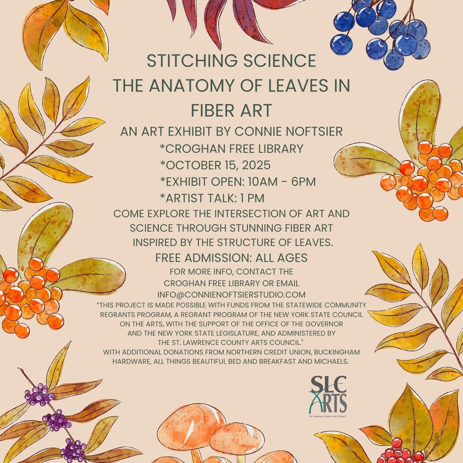 Stitching Science: The Anatomy of Leaves in Fiber Art – Tug Hill Artist ...